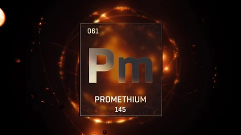 Promethium as Element 61 of the Periodic... | Stock Video | Pond5