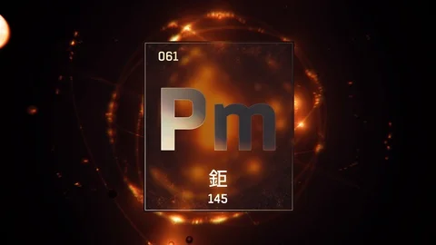 Promethium as Element 61 of the Periodic... | Stock Video | Pond5