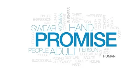 Promise animated word cloud, text design... | Stock Video | Pond5