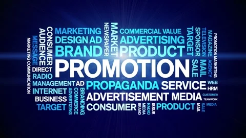 Promotion animated word cloud,animation ... | Stock Video | Pond5