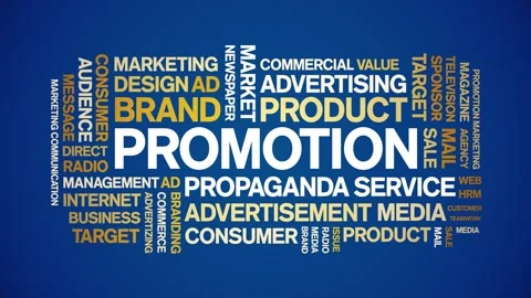 Promotion animated word cloud,animation ... | Stock Video | Pond5