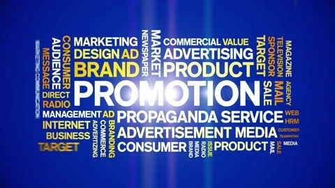Promotion animated word cloud,animation ... | Stock Video | Pond5