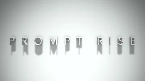 prompt rise 3D title animation with shad... | Stock Video | Pond5