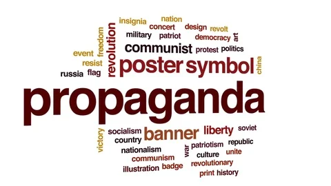 Propaganda animated word cloud, text des... | Stock Video | Pond5