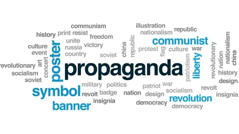Propaganda animated word cloud, text des... | Stock Video | Pond5