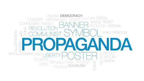 Propaganda animated word cloud, text des... | Stock Video | Pond5