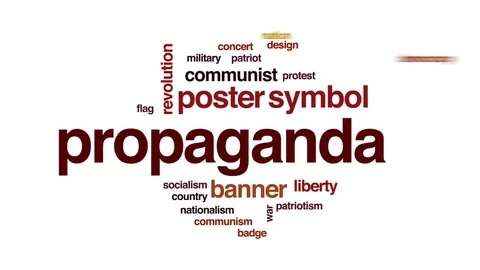 Propaganda animated word cloud, text des... | Stock Video | Pond5