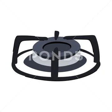 Propane stove burner cartoon vector illustration: Graphic #276207913