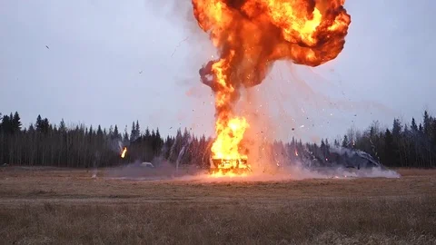 Trailer Explosion Stock Videos – Royalty-Free HD & 4K Videos