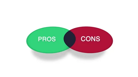 Pros or Cons Venn Diagram Animation on W... | Stock Video | Pond5