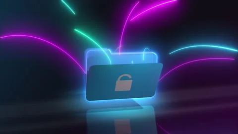 Protected computer data is released. Loc... | Stock Video | Pond5