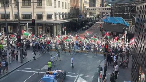 ‘Protest: stop the genocide in Gaza. F... | Stock Video | Pond5