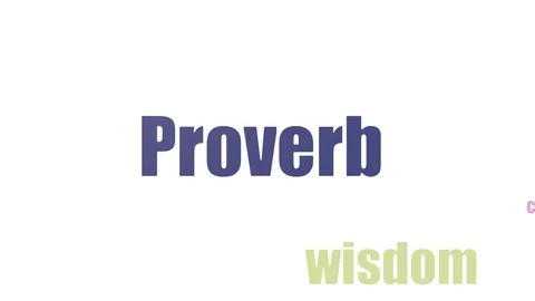 Proverb Word Cloud Animated Isolated On ... | Stock Video | Pond5