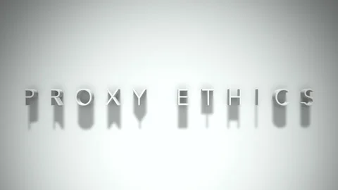 proxy ethics 3D title animation white te... | Stock Video | Pond5