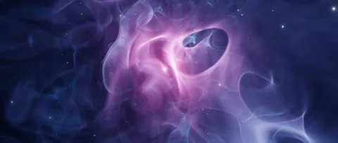 Prussian blue and purple deep space neb... | Stock Video | Pond5