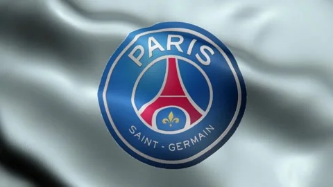 PSG Flag video waving in wind PSG Flag ... | Stock Video | Pond5