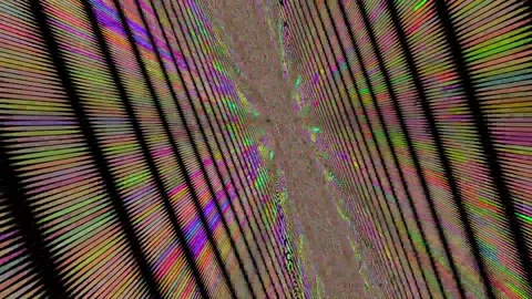 Psychedelic bad trip effect, broken tv g... | Stock Video | Pond5