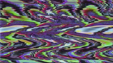 Psychedelic Noise Signal distortion Loop... | Stock Video | Pond5
