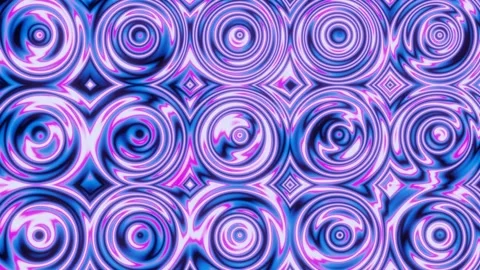 Psychedelic pulsating circles. loop anim... | Stock Video | Pond5