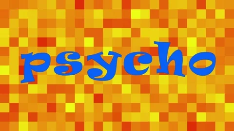 psycho word on abstract background anima... | Stock Video | Pond5