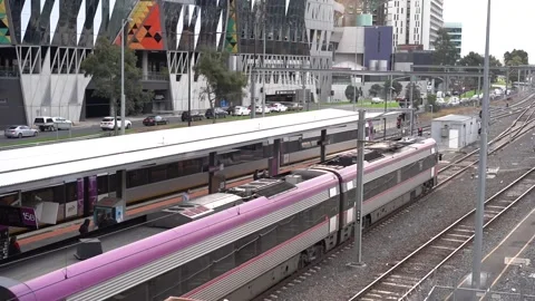 Melbourne Ptv Train Stock Footage ~ Royalty Free Stock Videos | Pond5