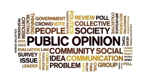 Public Opinion animated word cloud,anima... | Stock Video | Pond5