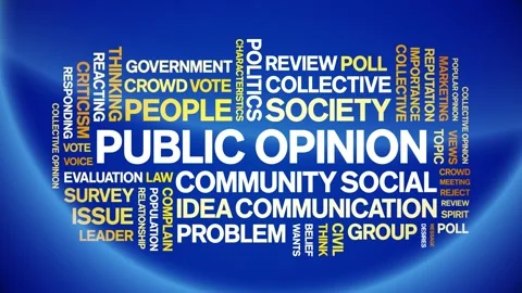 Public Opinion animated word cloud,anima... | Stock Video | Pond5