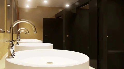 Public Restroom Mirror Stock Video Footage | Royalty Free Public ...