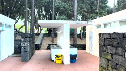 Public restrooms wash cabin WC Toilet Ba... | Stock Video | Pond5