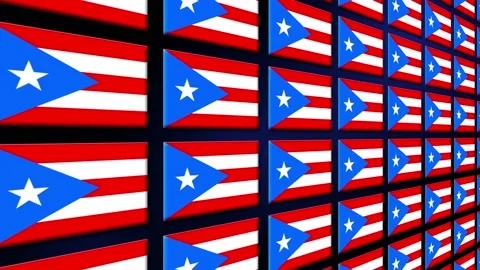 Puerto Rico Flag Animated Background 3d ... | Stock Video | Pond5