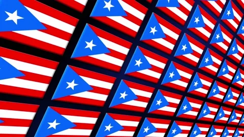 Puerto Rico Flag Animated Background 3d ... | Stock Video | Pond5