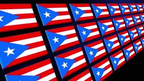 Puerto Rico Flag Animated Background 3d ... | Stock Video | Pond5