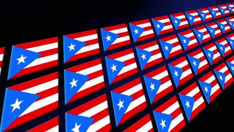 Puerto Rico Flag Animated Background 3d ... | Stock Video | Pond5