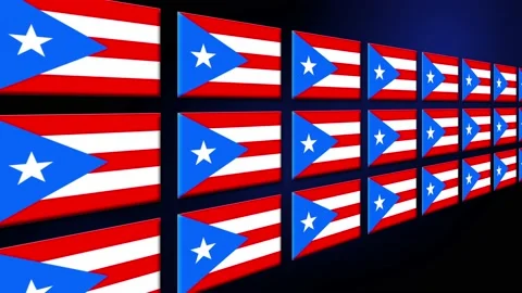 Puerto Rico Flag Animated Background 3d ... | Stock Video | Pond5