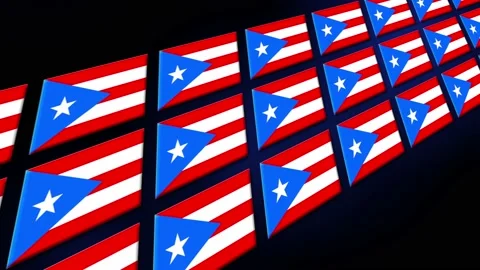 Puerto Rico Flag Animated Background 3d ... | Stock Video | Pond5