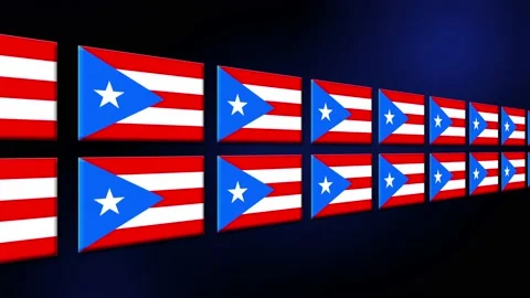 Puerto Rico Flag Animated Background 3d ... | Stock Video | Pond5