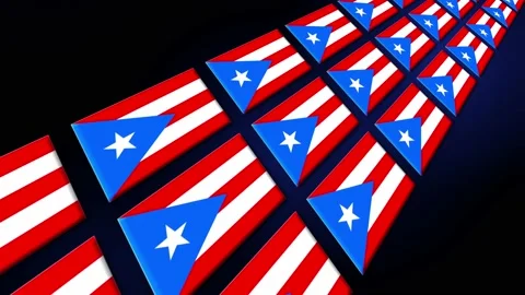 Puerto Rico Flag Animated Background 3d ... | Stock Video | Pond5