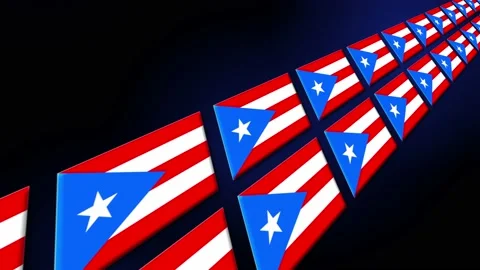 Puerto Rico Flag Animated Background 3d ... | Stock Video | Pond5