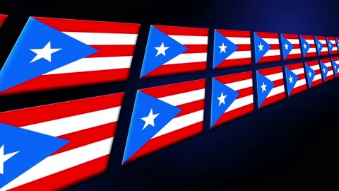 Puerto Rico Flag Animated Background 3d ... | Stock Video | Pond5
