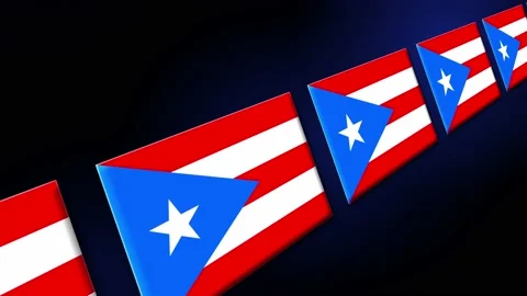 Puerto Rico Flag Animated Background 3d ... | Stock Video | Pond5