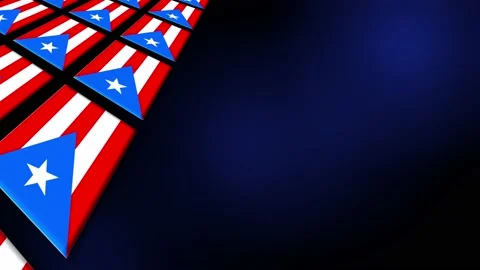 Puerto Rico Flag Animated Background 3d ... | Stock Video | Pond5