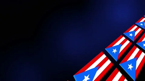 Puerto Rico Flag Animated Background 3d ... | Stock Video | Pond5