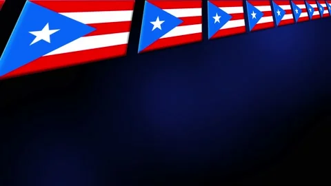 Puerto Rico Flag Animated Background 3d ... | Stock Video | Pond5