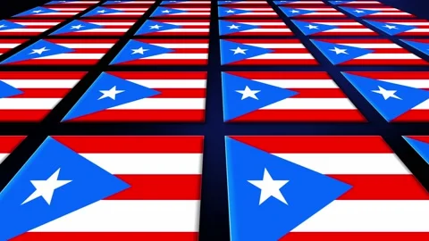 Puerto Rico Flag Animated Background 3d ... | Stock Video | Pond5