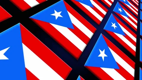 Puerto Rico Flag Animated Background 3d ... | Stock Video | Pond5