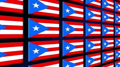 Puerto Rico Flag Animated Background 3d ... | Stock Video | Pond5