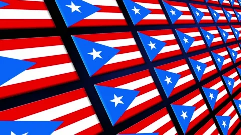 Puerto Rico Flag Animated Background 3d ... | Stock Video | Pond5