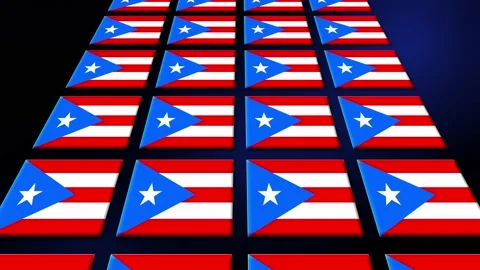 Puerto Rico Flag Animated Background 3d ... | Stock Video | Pond5