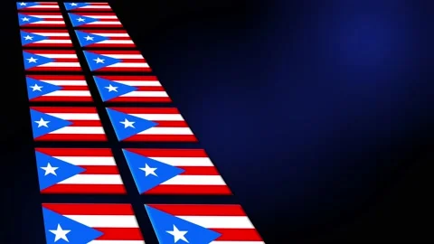 Puerto Rico Flag Animated Background 3d ... | Stock Video | Pond5