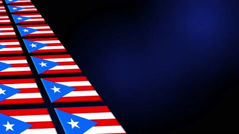 Puerto Rico Flag Animated Background 3d ... | Stock Video | Pond5